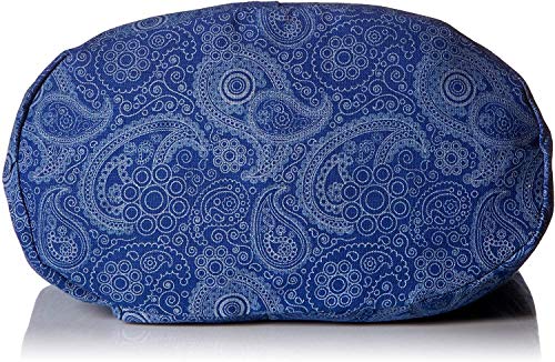 BTP! Thai Cotton Hippie Hobo Sling Crossbody Bag eco Friendly Shopping bag Paisley Print Large (SkyBlue PL42)