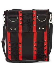 red corset bag purse goth vamp rockabilly punk deathrock anime cosplay