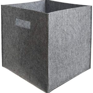 Sammy & Lou Felt Storage Cube, Gray