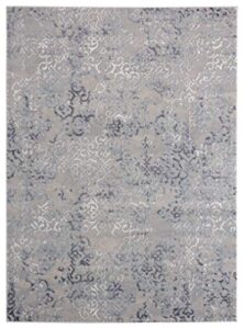 united weavers cascades marblemount blue classic accent rug 1’11” x 3′