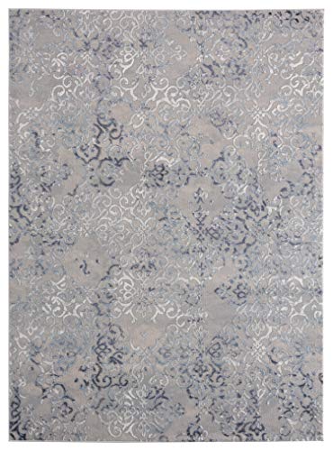 United Weavers Cascades Marblemount Blue Classic Accent Rug 1'11" x 3'