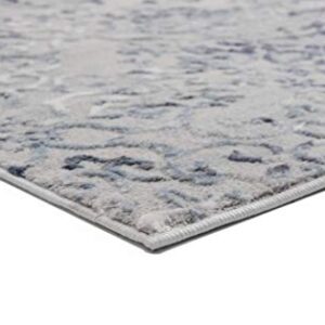 United Weavers Cascades Marblemount Blue Classic Accent Rug 1'11" x 3'