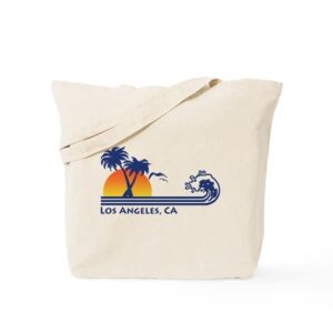 cafepress los angeles, ca tote-bag natural canvas tote-bag,shopping-bag