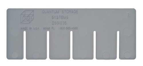 Quantum Storage Systems DS91035 Short Divider for Dividable Grid Container DG91035, Gray, 6-Pack