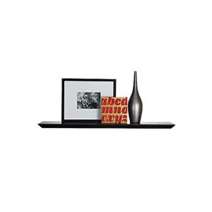 smart furniture 24 inch long oliver floating wall shelf in espresso