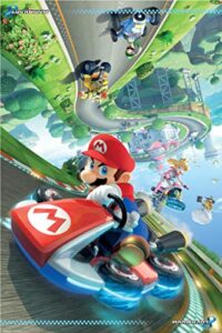 pyramid america mario kart 8 video game gaming cool wall decor art print poster 24×36