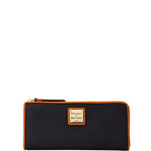 dooney & bourke pebble grain zip clutch wallet