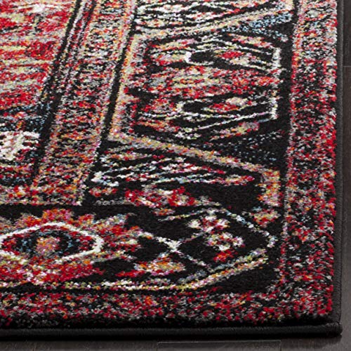 SAFAVIEH Vintage Hamadan Collection 2'3" x 18' Red / Multi VTH215A Oriental Traditional Persian Non-Shedding Living Room Bedroom Runner Rug