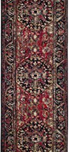 SAFAVIEH Vintage Hamadan Collection 2'3" x 18' Red / Multi VTH215A Oriental Traditional Persian Non-Shedding Living Room Bedroom Runner Rug