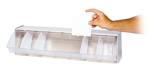 Quantum Storage Systems QTB412WT TIP Out BIN, 23-5/8"W x 5-1/4"D x 5-15/16"H, White/Crystal