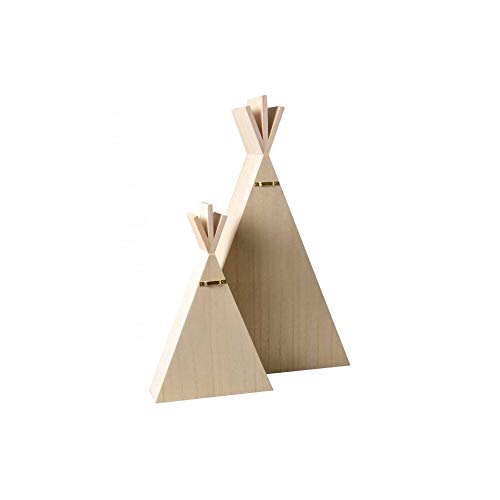 Artemio 2 Wooden Shelves Tipi - 45 & 26 cm