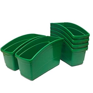 S&S Worldwide Green Book Bins (Pack of 6)