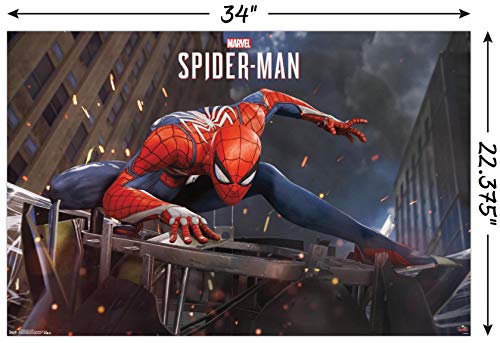 Trends International Marvel Comics - Spider-Man - Action Wall Poster, 22.375" x 34", Unframed Version