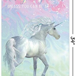 Trends International Unicorn On Pastels Wall Poster, 22.375" x 34", Unframed Version