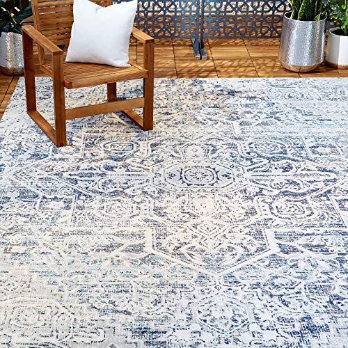 Home Dynamix 2491-300 Nicole Miller Patio Sofia Fleur Indoor/Outdoor Area Rug 5'3"x7'2"