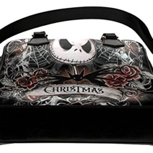 Women Shoulder Handbag Crossbody Bags with The Nigntmare Before Christamas Jack Pattern