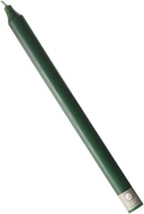 northern lights candles nlc premium tapers 12pc hunter green 12 inch