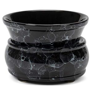 original candle warmer – black marble electric candle and tart burner, 2 piece