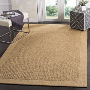 safavieh palm beach collection 8′ x 10′ maize pab355m sisal & jute area rug