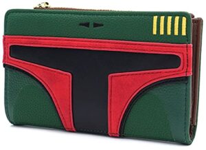 loungefly star wars boba fett flap wallet