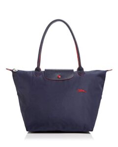 longchamp le pliage club large shoulder tote (navy)