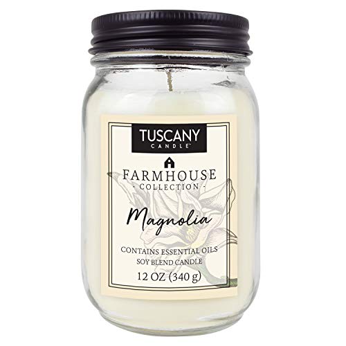 Tuscany Candle Farmhouse 12 Oz Magnolia Jar Candle