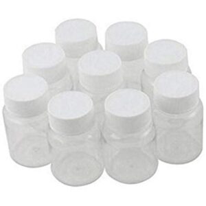 12PCS 100ML 3.4OZ Transparent Empty Plastic Bottles with White Screw Cap Holder Storage Box Refillable Portable Durable Container Jar Pot for Travel Daily Life