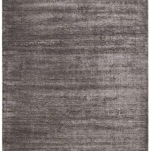 SAFAVIEH Mirage Collection 8' x 10' Brown / Charcoal MIR801B Handmade Modern Viscose Area Rug