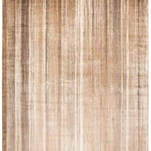 SAFAVIEH Vintage Collection 8' x 10' Caramel VTG172 Modern Stripe Distressed Premium Viscose Area Rug