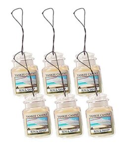 yankee candle sun & sand ultimate car jar – (pack of 6)