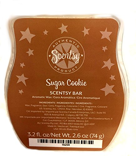 Scentsy Sugar Cookie Wickless Candle Tart Warmer Wax, 3.2 fl. oz, 2 Ounce