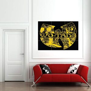 Doppelganger33 LTD Wu Tang Hip Hop Rap Clan Custom Work Wall Art Multi Panel Poster Print 50x35 inches