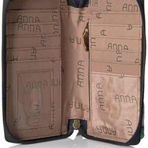 Anna by Anuschka Women's Hand-Painted Genuine Leather Smartphone Case & Wallet - Tropical Flamingos