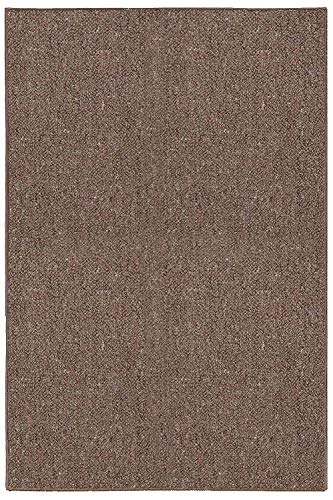 Ambiant Broadway Collection Solid Color Indoor Outdoor Area Rugs Brown - 4' x 6'