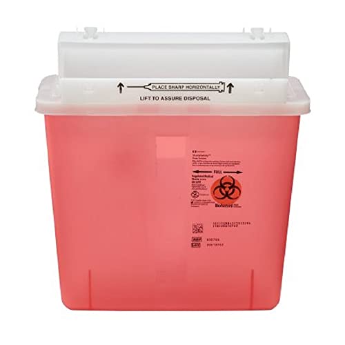 8507SA- Container Sharpstar in-Room Mailbox Lid Red 5qt Ea by, Kendall Company (2)