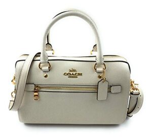 coach rowan satchel in signature canvas (im/chalk)