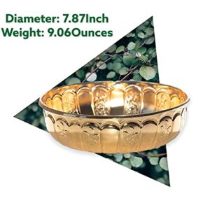 Alisveristime Turkish Authentic Copper Bath Bowl & Hammam Bowl (Gold)