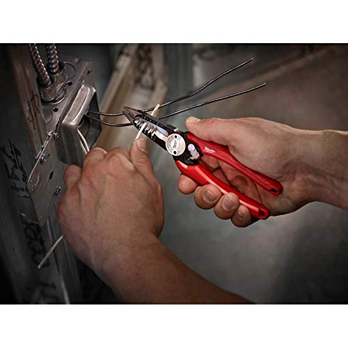 Milwaukee 48-22-3079 6-In-One Combination Wire Stripping and Reaming Pliers for Electricians