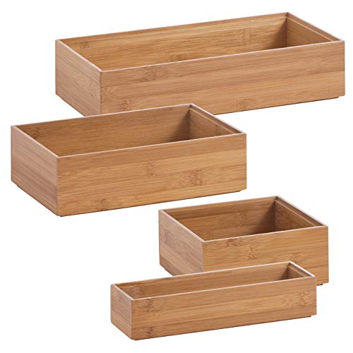 Zeller Storage Box Bamboo , Multi-Colour 30 x 15 x 7 cm 13333