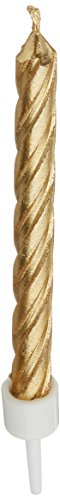 Wilton Gold Candles, Metallic