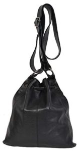 sts ranchwear cowhide bucket bag cowhide/black one size