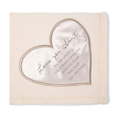 Pavilion Gift Company 19505 Comfort Blanket - Love You Aunt Thick Warm 320 GSM Royal Plush Throw Blanket