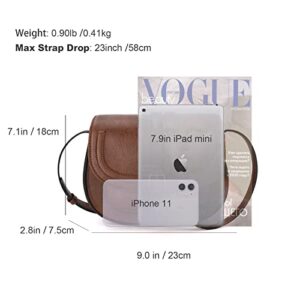 Crossbody Bags for Women Small Over the Shoulder Saddle Purses and Boho Cross body Handbags,Vegan Leather