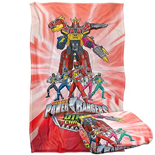 Trevco Power Rangers Dino Ranger Silky Touch Super Soft Throw Blanket 36" x 58"