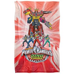 Trevco Power Rangers Dino Ranger Silky Touch Super Soft Throw Blanket 36" x 58"