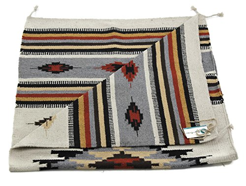 Onyx Arrow Southwest Area Rug, 32 x 64 Inches, Center Diamond, Cream/Black/Multi