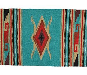 Onyx Arrow Southwest Area Rug, 20 x 40 Inches, Eagle Eye, Green/Tan