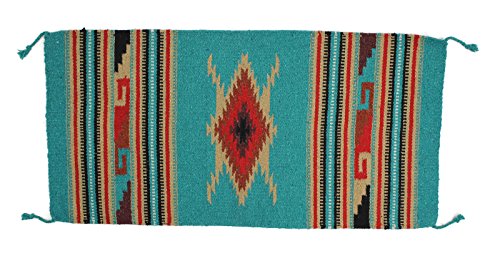 Onyx Arrow Southwest Area Rug, 20 x 40 Inches, Eagle Eye, Green/Tan