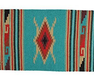 Onyx Arrow Southwest Area Rug, 20 x 40 Inches, Eagle Eye, Green/Tan