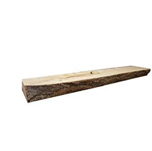 Wilson Basswood Bark Edge Mantel 66 inch x 3 inch x 7-8 inch